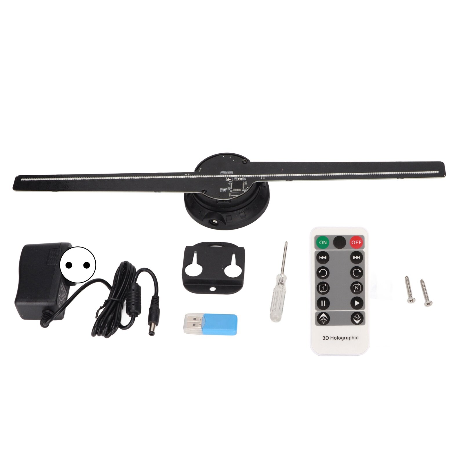 42см DF -42 3D голографический вентилятор рекламный аппарат 2 светодиодный проекционный вентилятор лезвия 3D -дисплей 100–240VEU Plugure