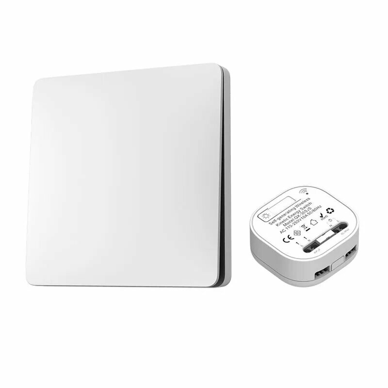 Беспроводной кинетический выключатель света, 1 клавиши и блок управления 433 МГц 220В