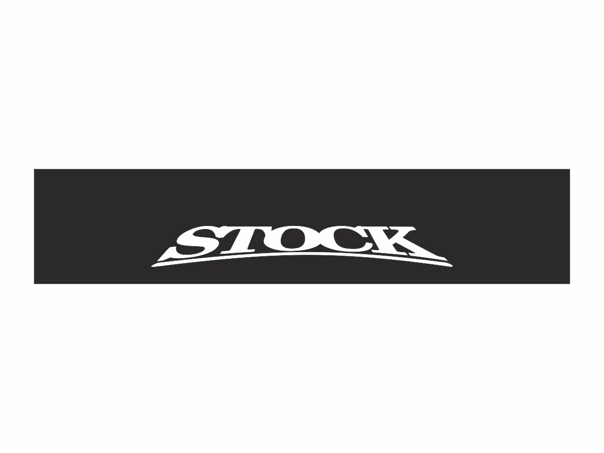 Полоса на лобовое стекло 1220х270мм "STOCK", черная, Арт рэйсинг