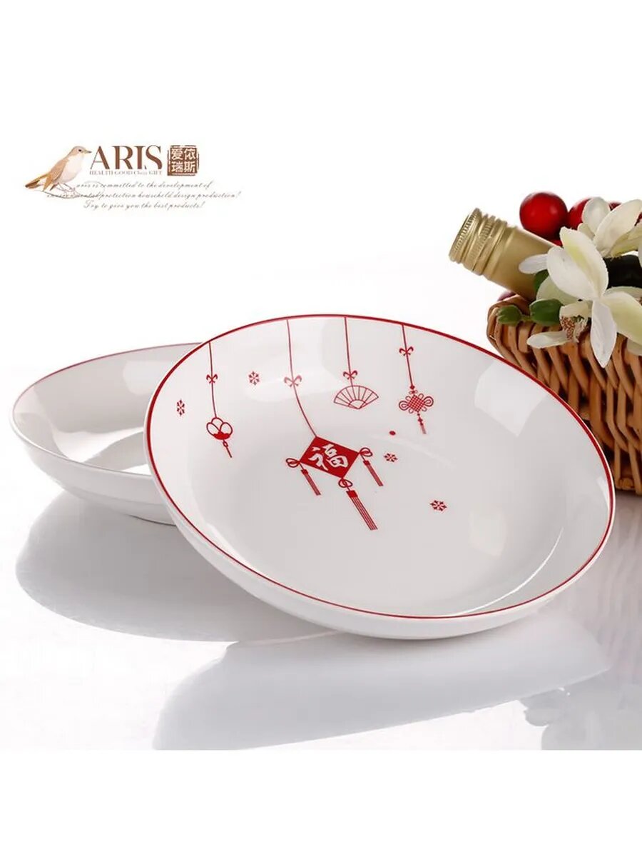 Набор посуды ARIS 12 предметов, керамика, безопасный