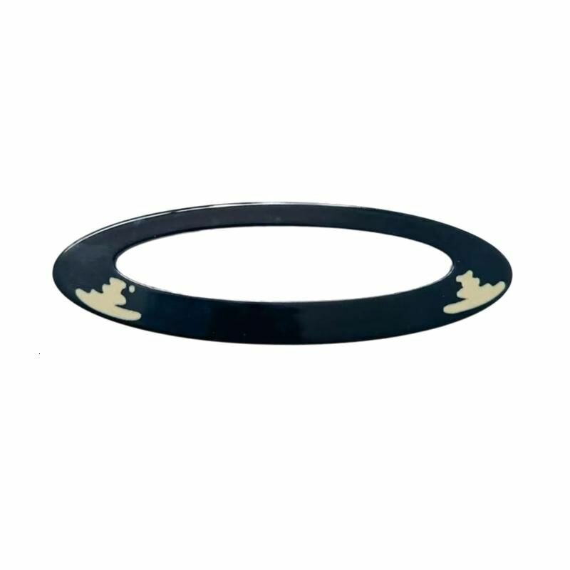 Акриловая заколка "Ангельский нимб", Черный