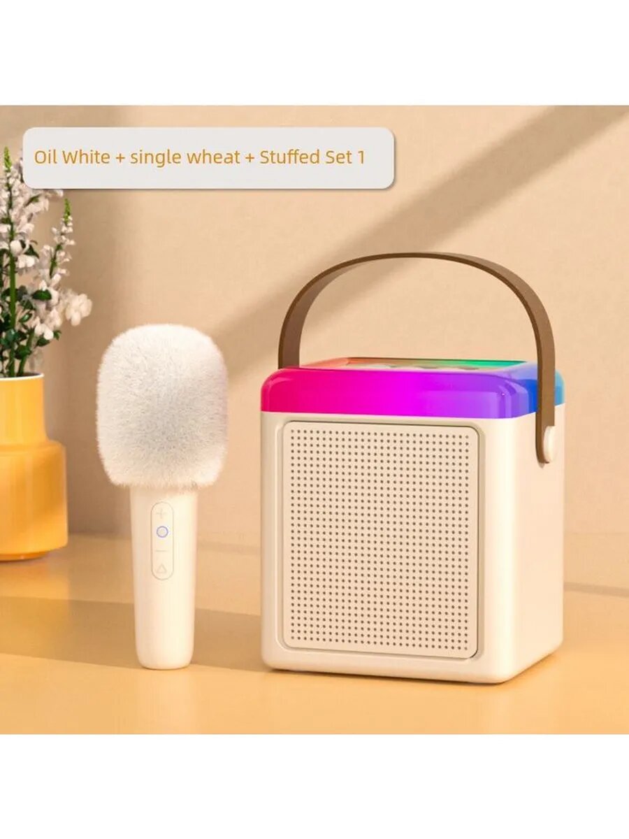 Микрофон Sony Ericsson Oil White одинарный + мягкая игрушка