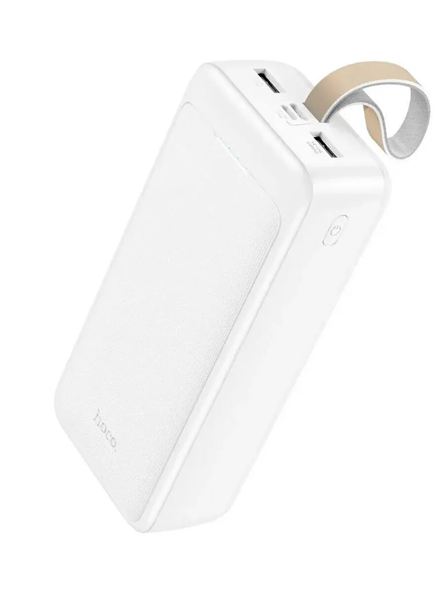 Внешний аккумулятор Hoco J111B 30000mAh, белый / повербанк для смартфона, планшета, наушников, часов и пр