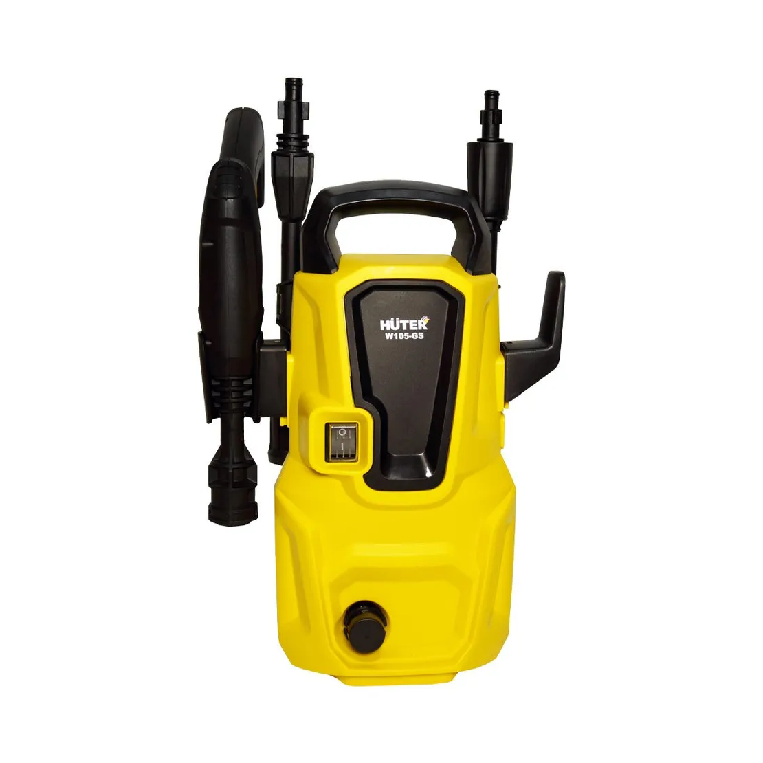 Мойка высокого давления Huter W105-GS, 1400 Вт, 70 бар, 342 л/час, длина шланга 5 м, черный/желтый