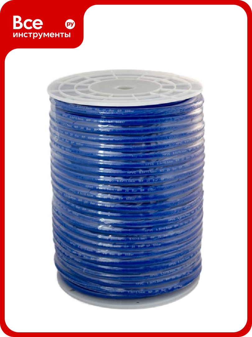 Шланг прямой PVC 13×19 мм, 50 м NORM H1319PVC, армированный гибридный ПВХ, устойчив к холоду, выдерживает давление