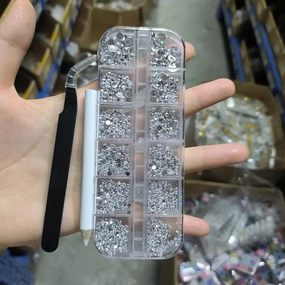3D серебряные жемчужные украшения для ногтей
