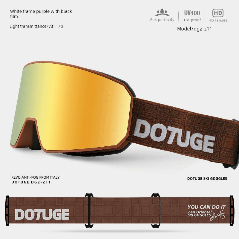 Лыжные очки DOTUGE с диоптриями, антифоговые, для мужчин и женщин, цилиндрические очки для сноуборда (однослойные и