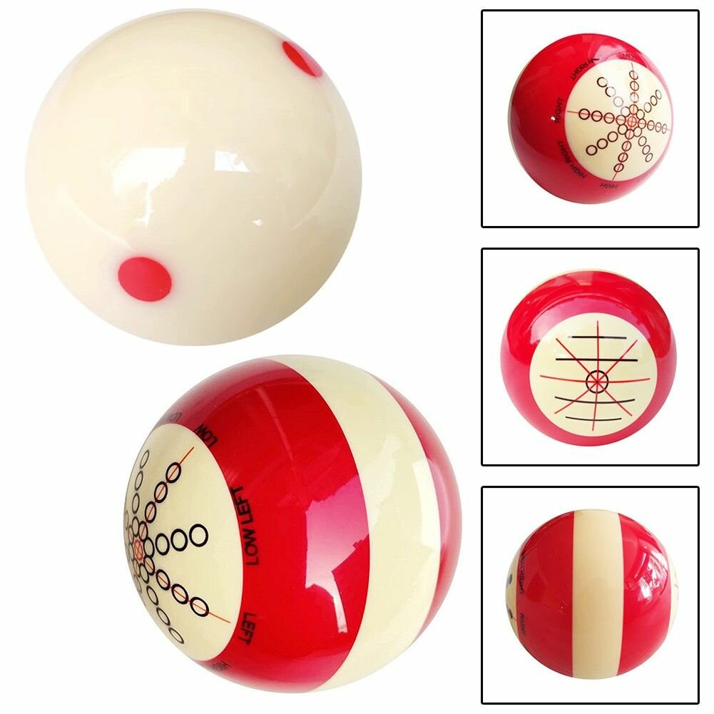 OZ-DIDV 2 шт. бильярдный тренировочный шар для пула 57,2 мм/2,3 дюйма шар с точками