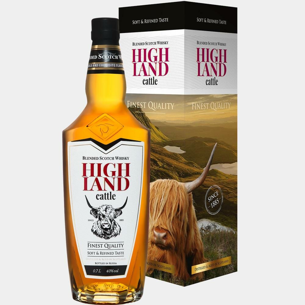 Highland Cattle Blended Scotch Whisky (gift box)