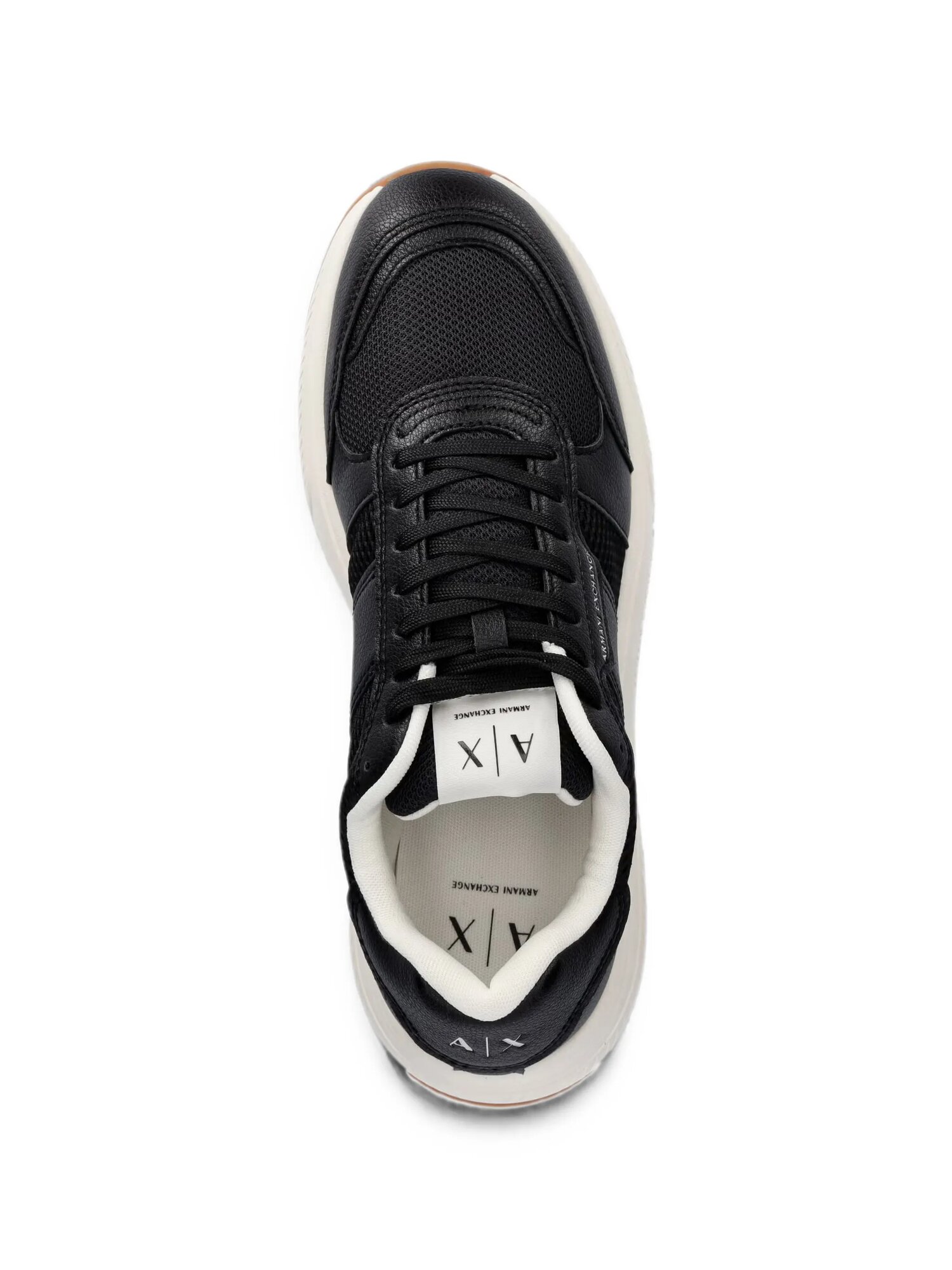 Кроссовки Armani Exchange Logo-print panelled sneakers, размер 12 — фото 1