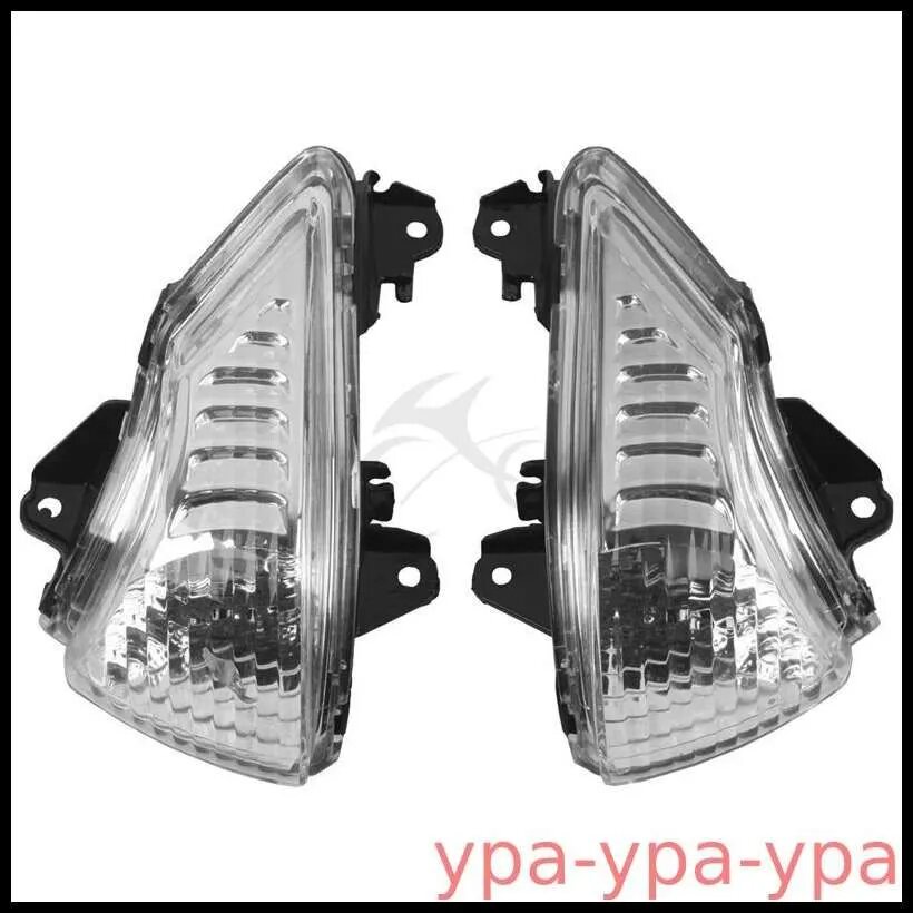Плафон в салон арт. Поворотник переднего указателя поворота мотоцикла для Kawasaki ER6N ER6F ER6R 2009-2011 2010 с черными/прозрачными/оранжевыми линзами
