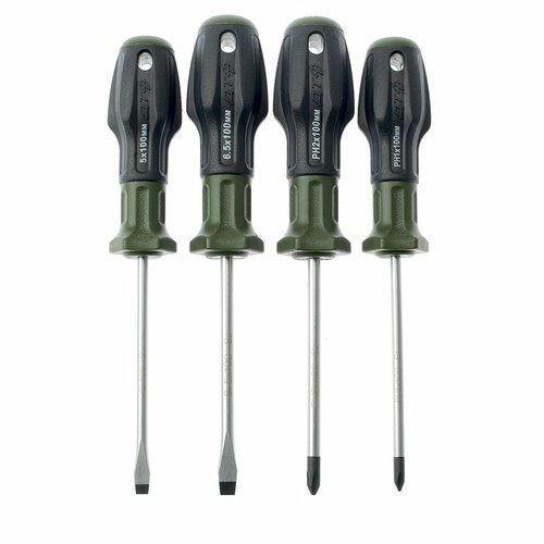 Набор отверток двухкомпонентных 4 шт. (двойной блистер) Кре Дело Техники 728040