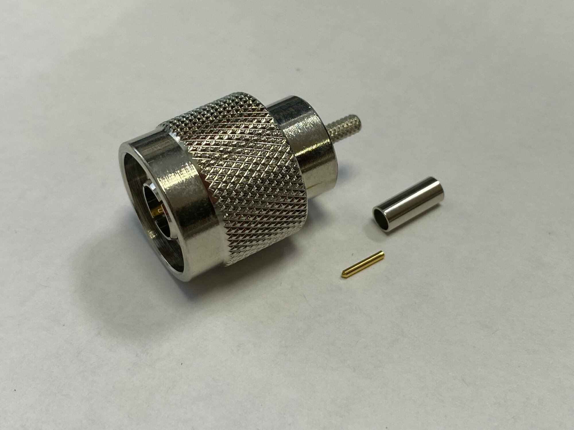 Разъем высокочастотный N-111L (2 шт), вилка (штекер) N обжимная на кабель RG-58