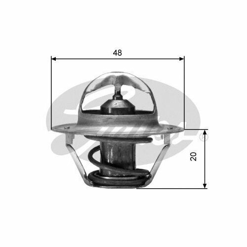 Термостат автомобильный, GATES TH00391G2 (1 шт.)