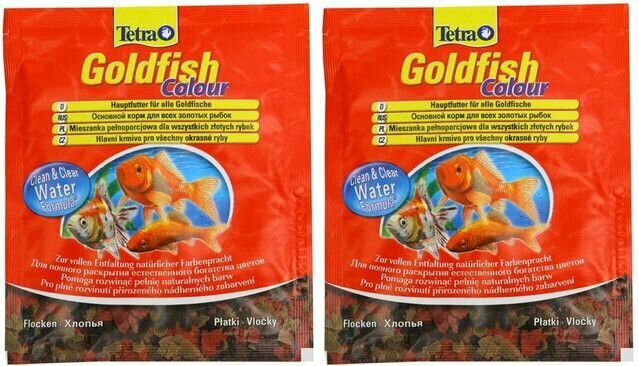 Tetra Корм сухой для золотых рыбок, Goldfish Color, в хлопьях, для улучшения окраса, 12 г. В комплекте 9 шт