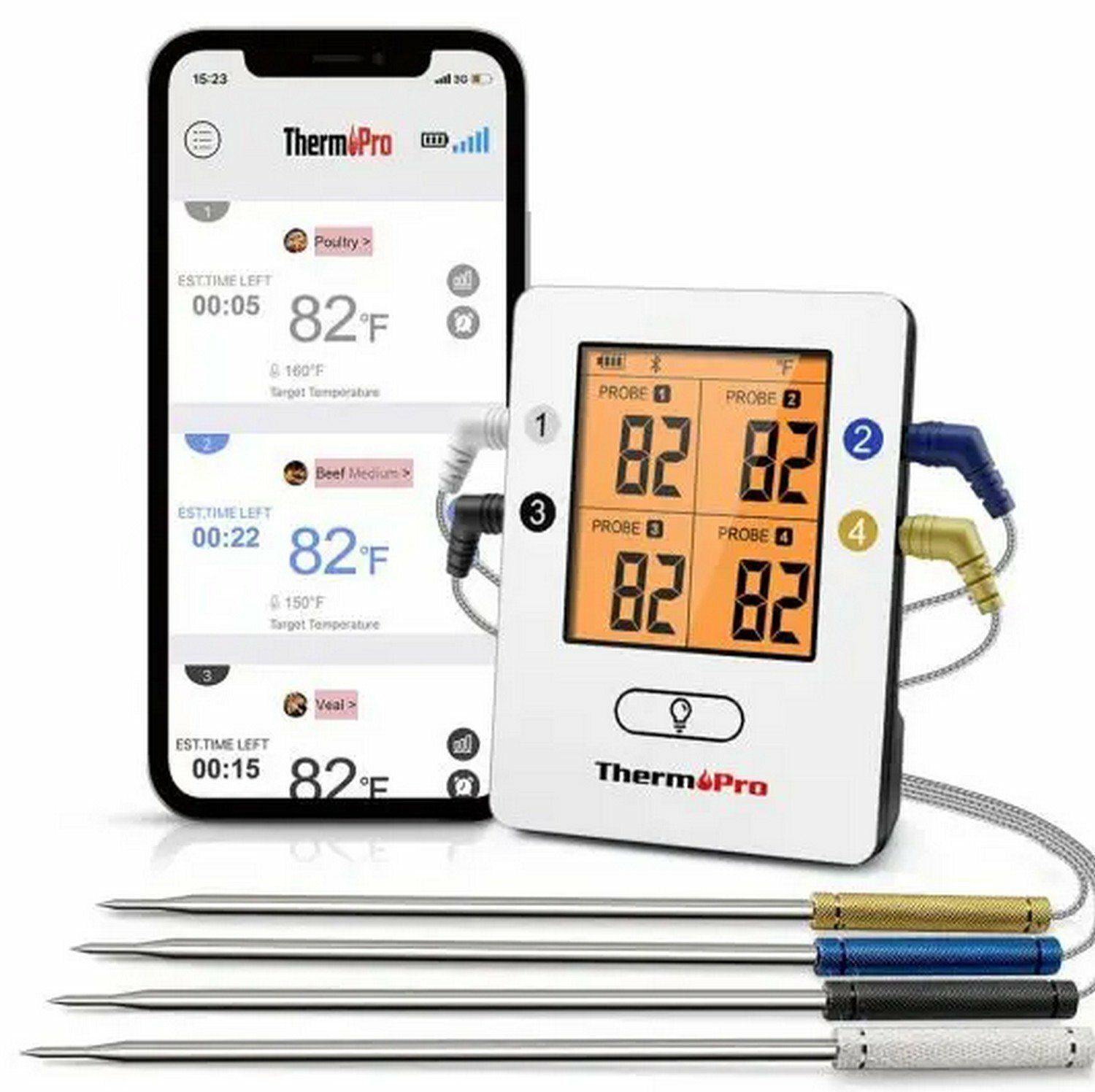 Беспроводной термометр Bluetooth для мяса ThermoPro TP-25