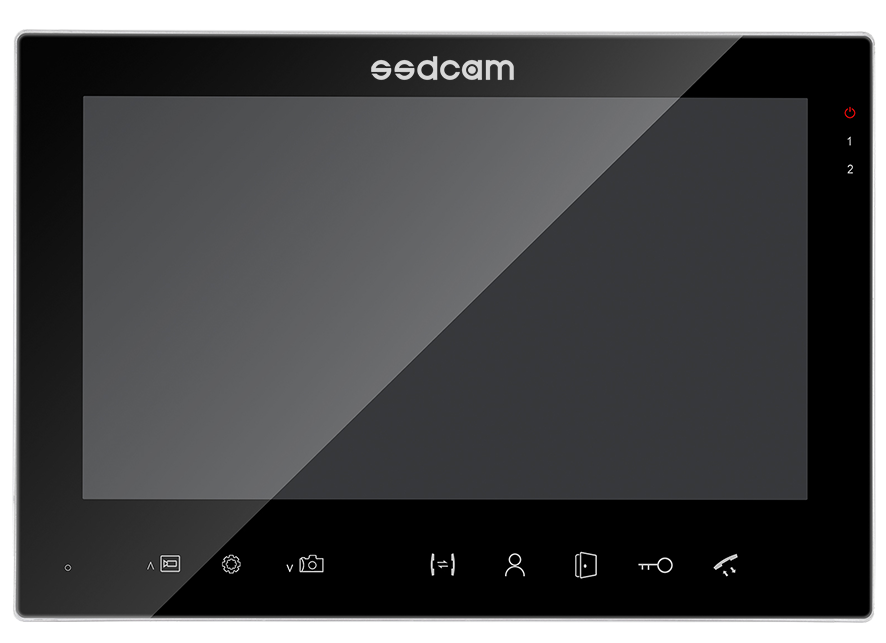 SD-760H (черный) 7" TFT LCD монитор видеодомофона AHD