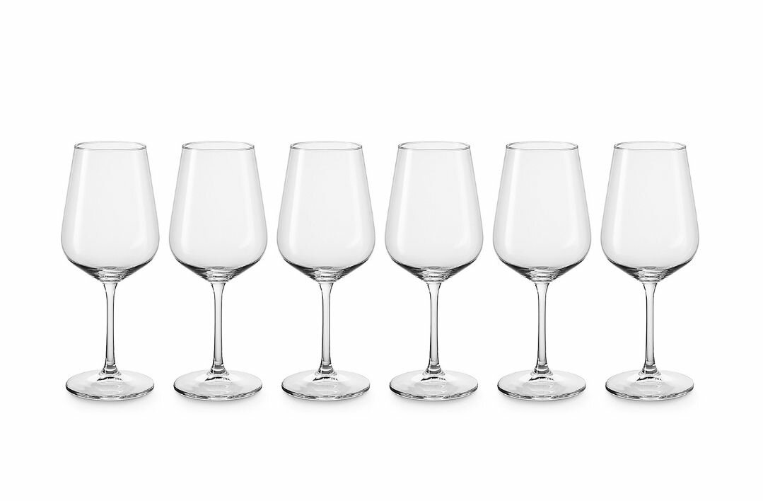 Набор бокалов LIKE IT 6 штук 850мл высота 25,2 см стекло для красного вина