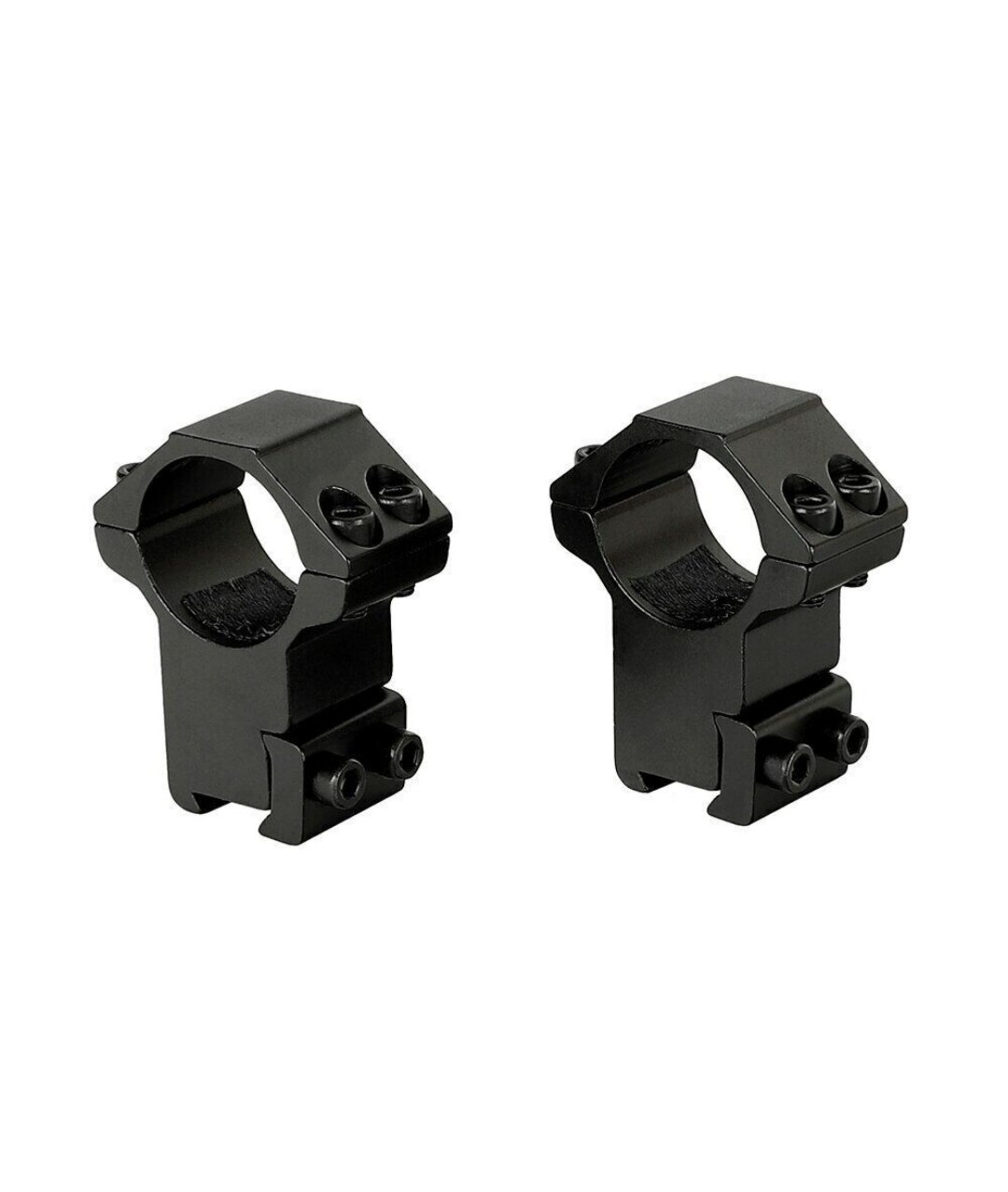 Кольца на ласточкин хвост 11мм / D25,4 для крепления оптического и коллиматорного прицела на оружие, лазерного целеуказателя, подствольного фонаря