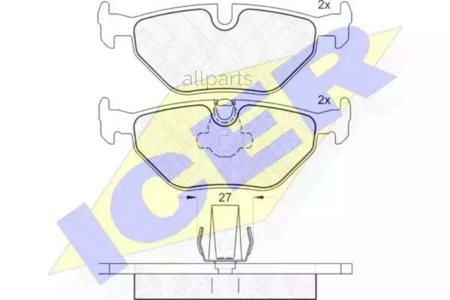 ICER 181141 Тормозные колодки