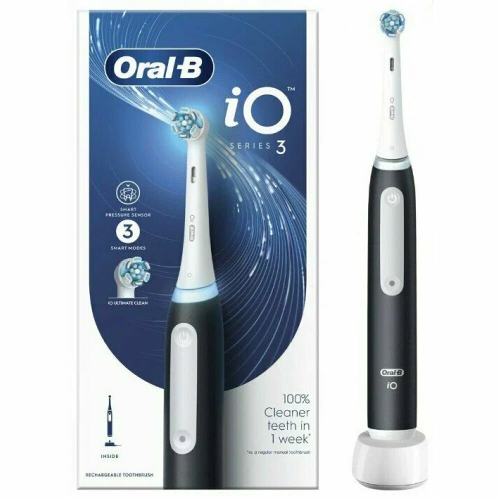 Электрическая зубная щетка ORAL-B IO3, черный
