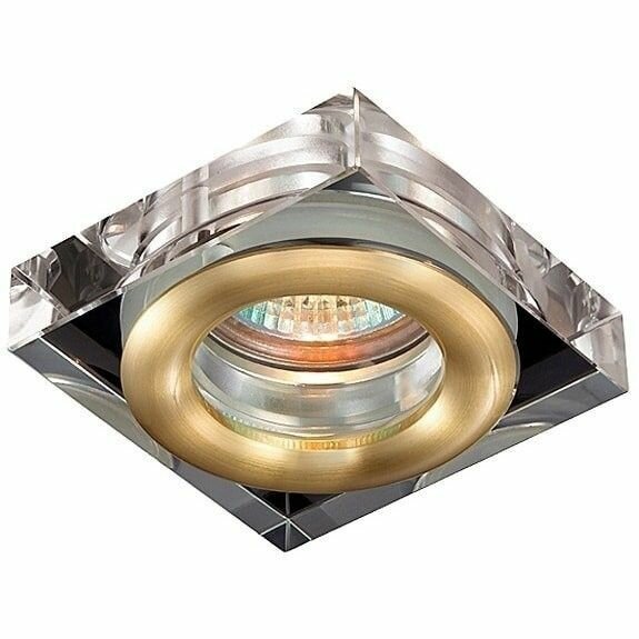 Встраиваемый светильник NOVOTECH AQUA 3698821ХGX5.3Х50W; золото; прозрачный