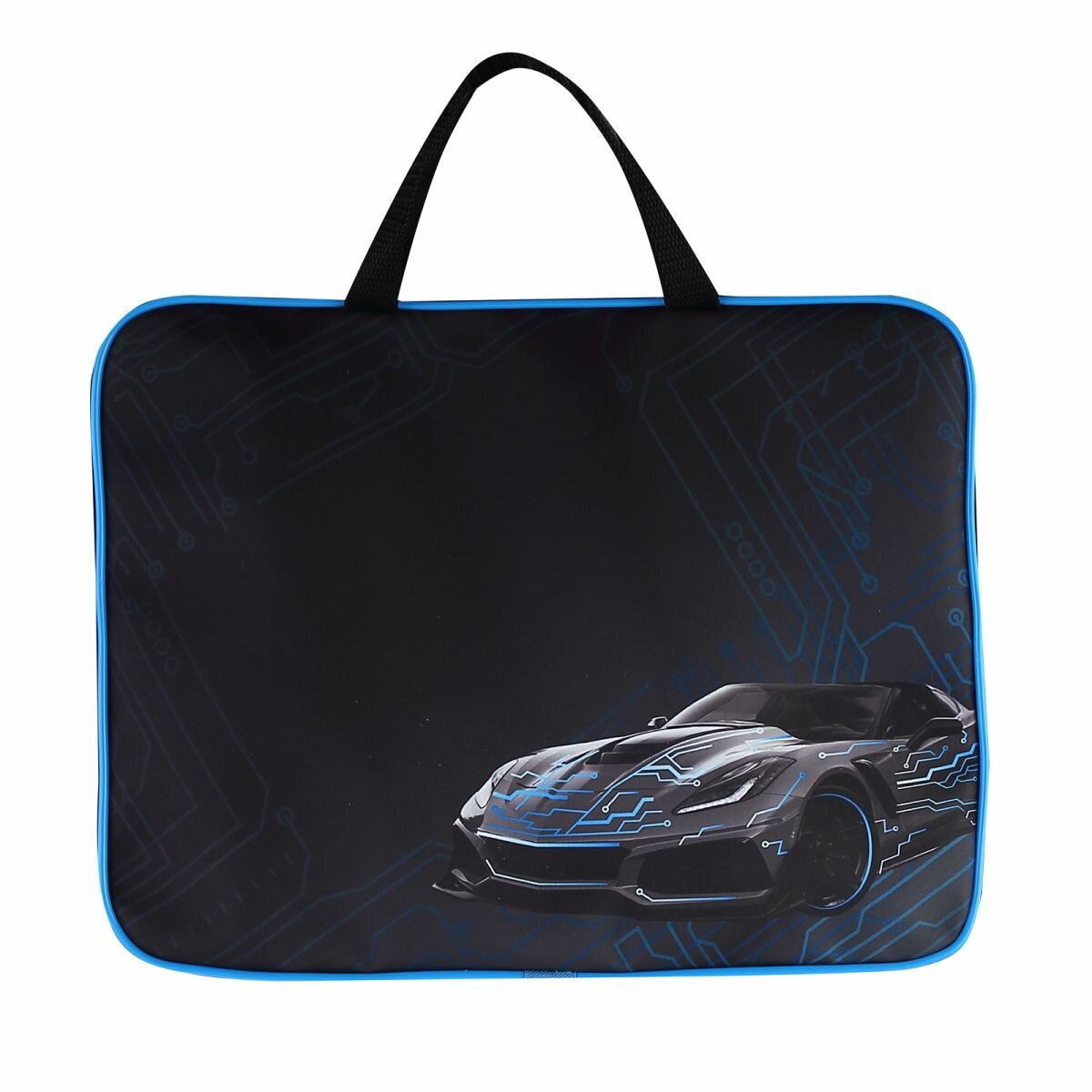 Папка с ручками тканевая для уроков труда, для изо, для занятий "Драйв авто" (26*34*4 см)