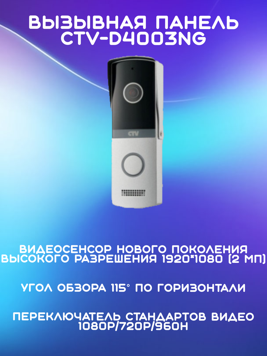 Вызывная панель CTV-D4003NG