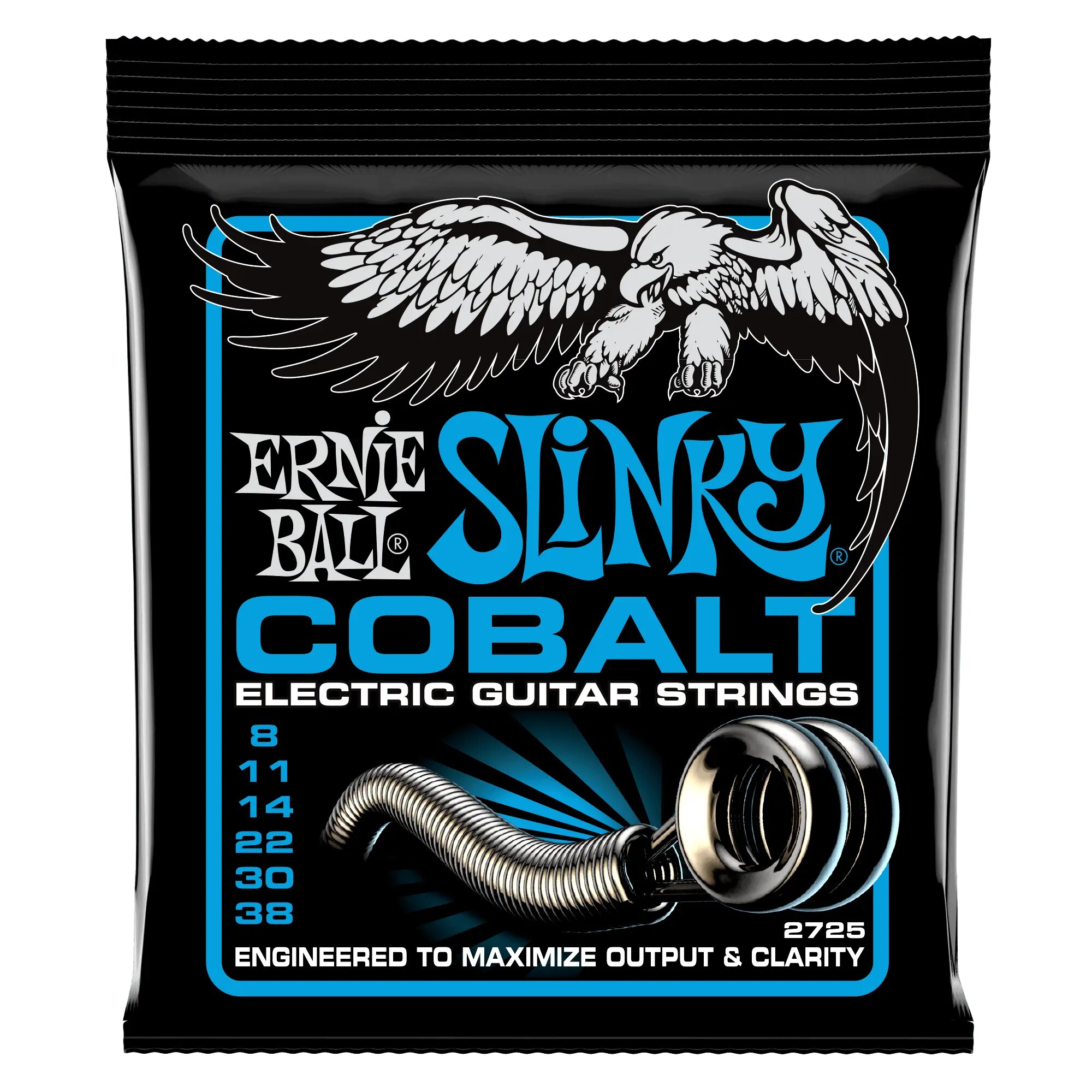Струны для электрогитары Ernie Ball 2725 Extra Slinky Cobalt 8-38