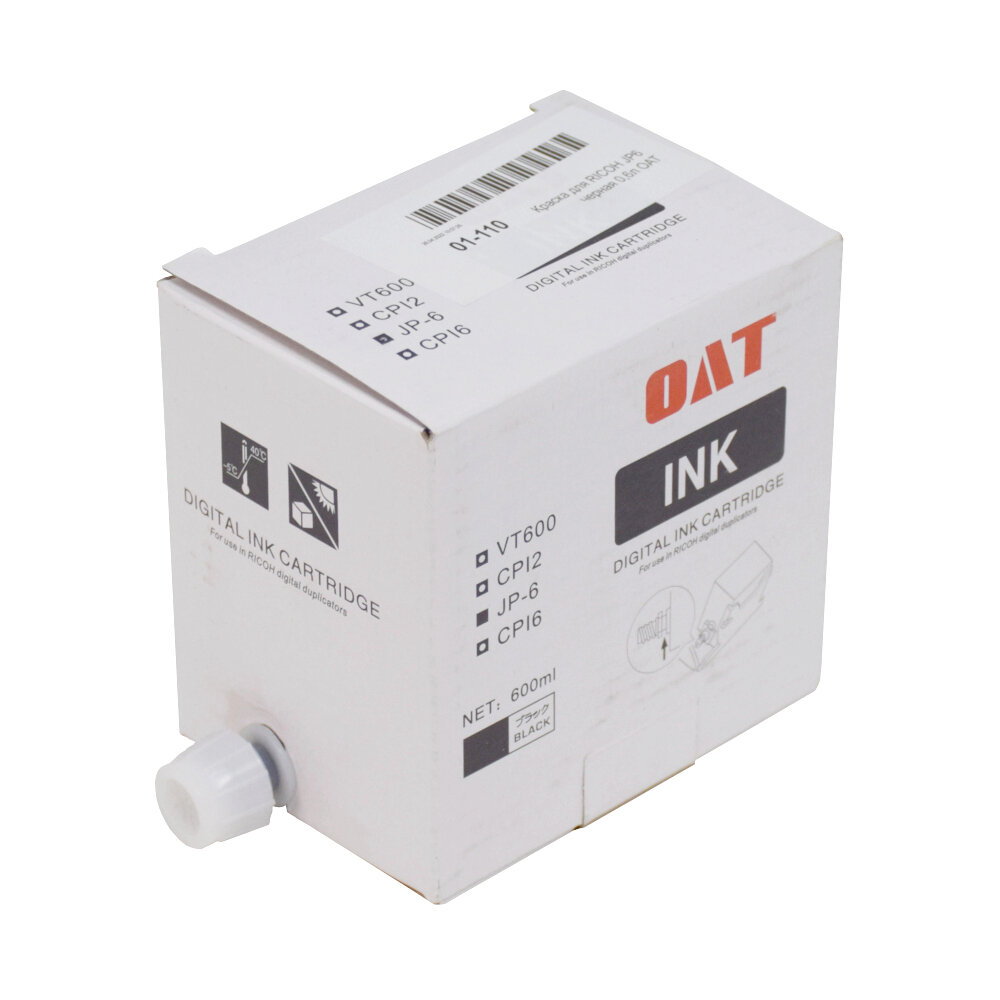 Краска для RICOH JP6 черная 0,6л OAT