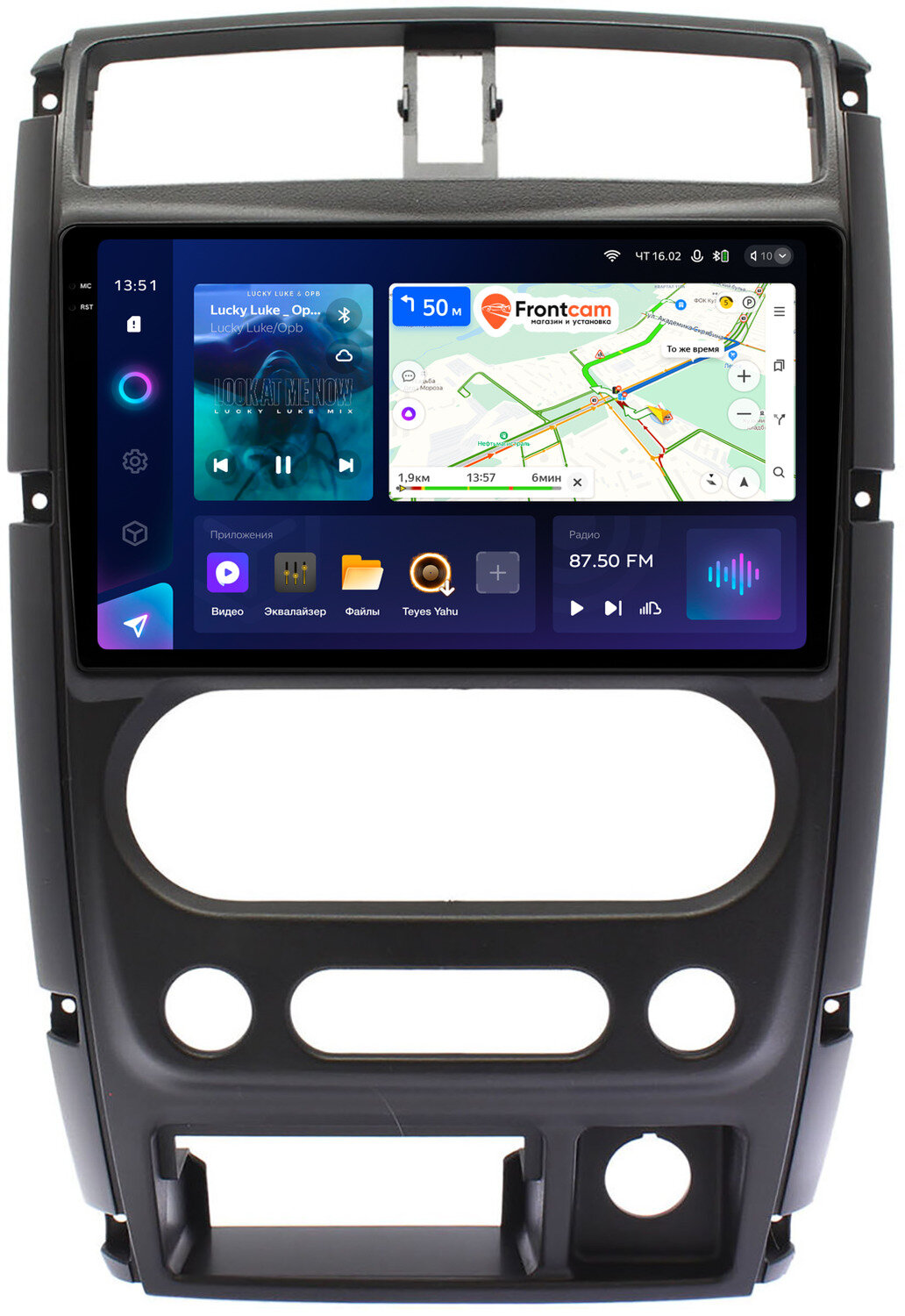 Штатная магнитола Suzuki Jimny 3 2005-2019 Teyes CC3 2K 6/128 9.5" RM-9-357 Android 10 (4G-SIM, DSP, QLed)