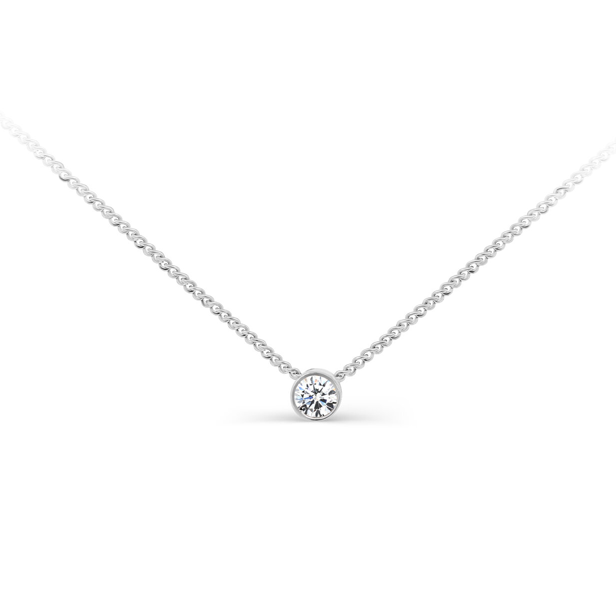 Колье, серебро, 925 проба, родирование