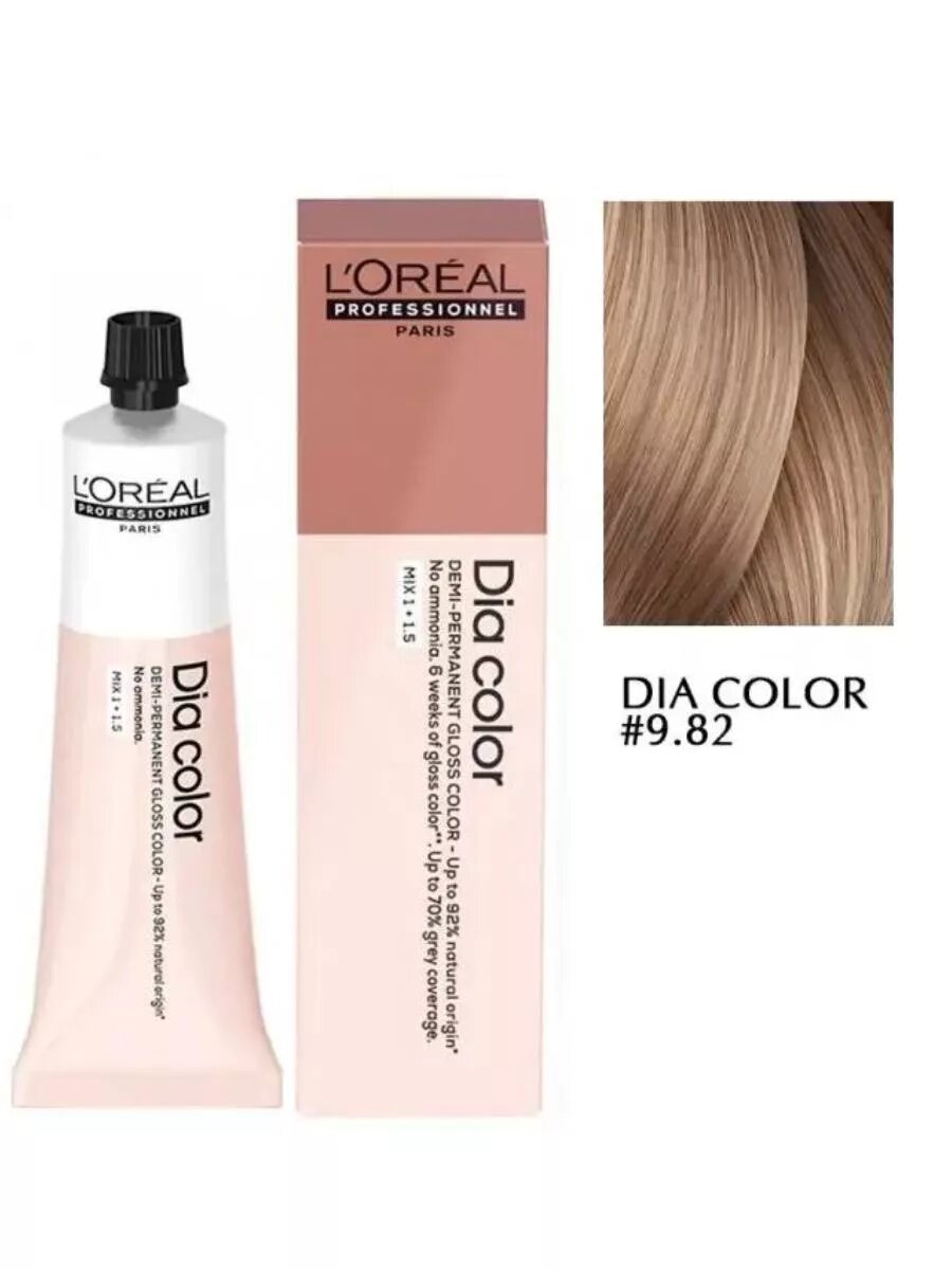 Loreal Dia Color Тон 9.82 Краска для волос без аммиака