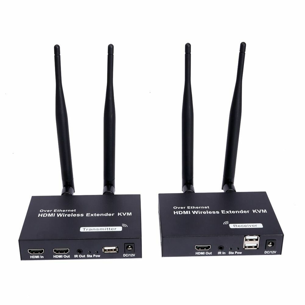 WIFI HDMI KVM-удлинитель extender до 200 м, HDMI+USB, 1080p/60Hz, IR (ORIENT VE054)