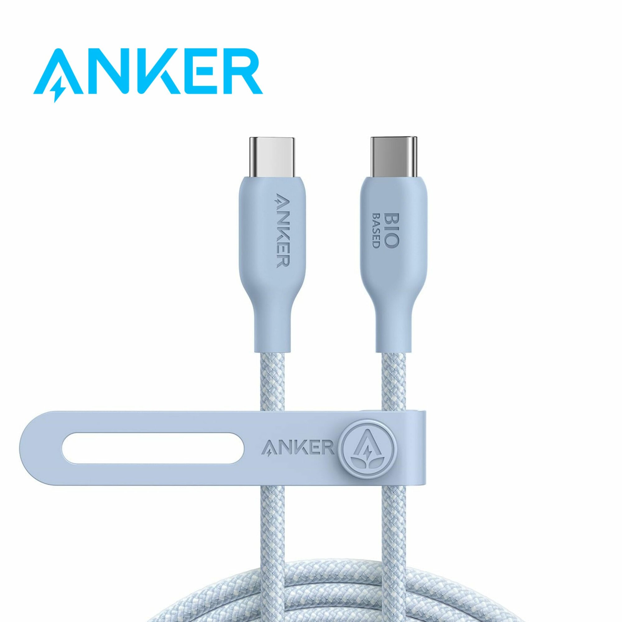 Anker USB C to C Cable (240W, 0.9m), Bio-Braided Fast Charge Cable для iPhone 15 / 15 Pro, MacBook Pro 2020, iPad Pro 2020, iPad Air 4, Samsung Galaxy S23 + / S23 Ultra