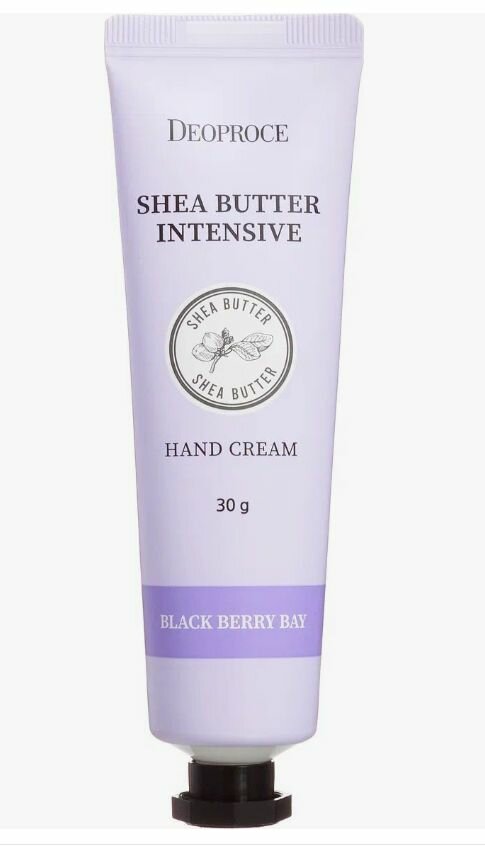 DEOPROCE Крем для рук с маслом ши и ароматом ягод Shea Butter Intensive Hand Cream Black Berry Bay, 50 г