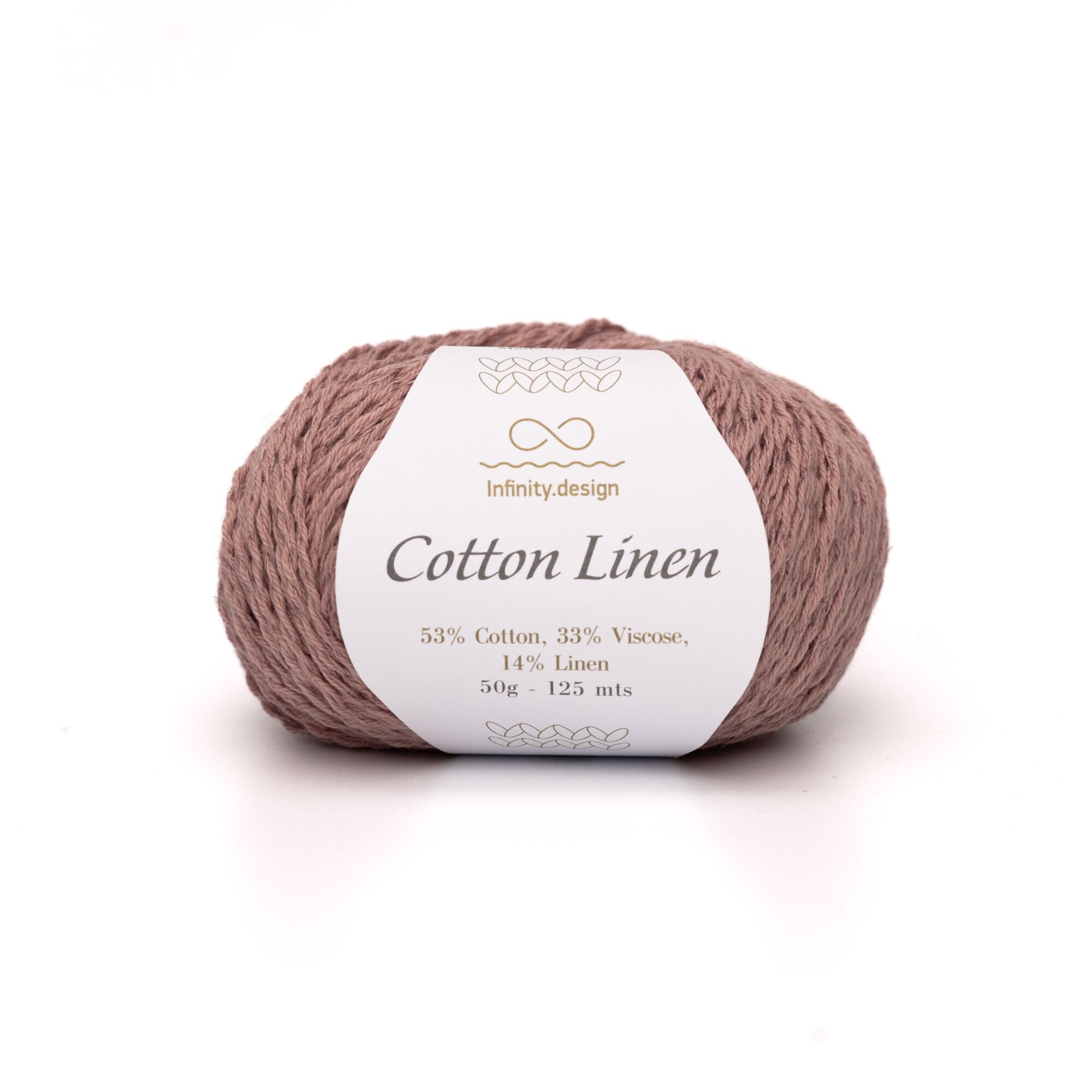 Пряжа INFINITY Cotton Linen 4032 (1 моток), 53% хлопок, 33% вискоза, 14% лен, 50г, 125м