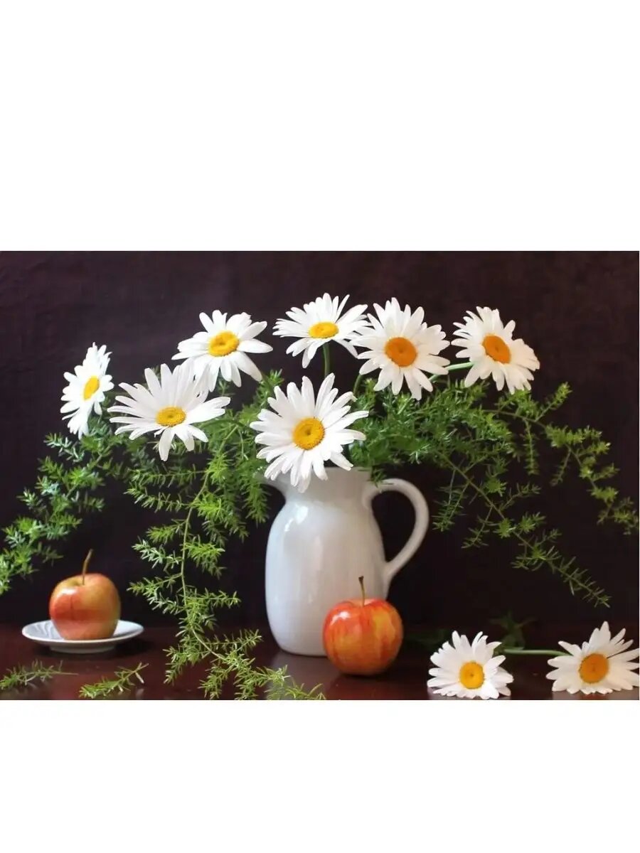 Алмазная мозаика "Букет ромашек"