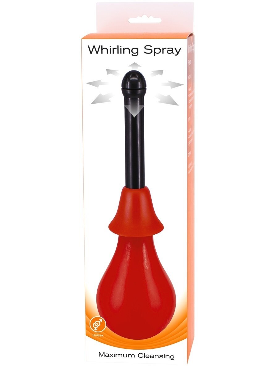 Анальный душ с двумя сменными насадками "WHIRLING SPRAY"