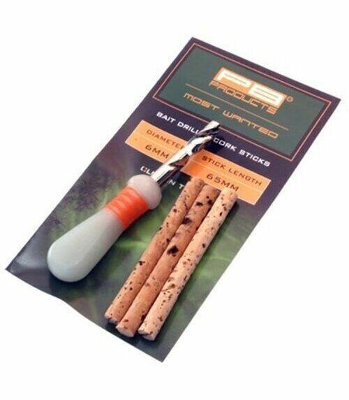 PB PRODUCTS Сверло и пробковые цилиндры Bait Drill 6mm Сork Sticks 3шт.