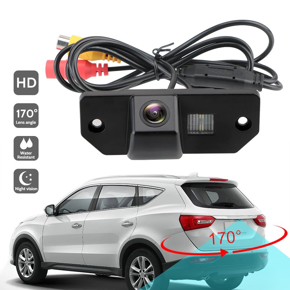 Камера заднего вида для Ford Focus 2 Sedan 2005-2011 C-Max, водонепроницаемая камера заднего вида для парковки, широкий угол обзора 170 градусов