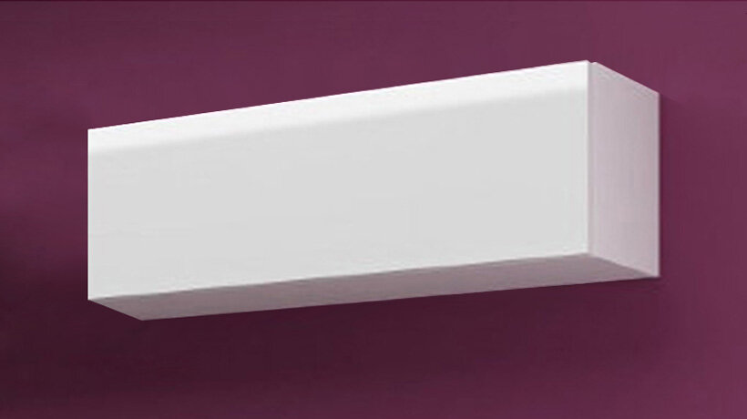 Виго пенал навесной малый горизонтальный Белый Фасадный 0101 NEW 90x30x35 см, Дом мебели для вас