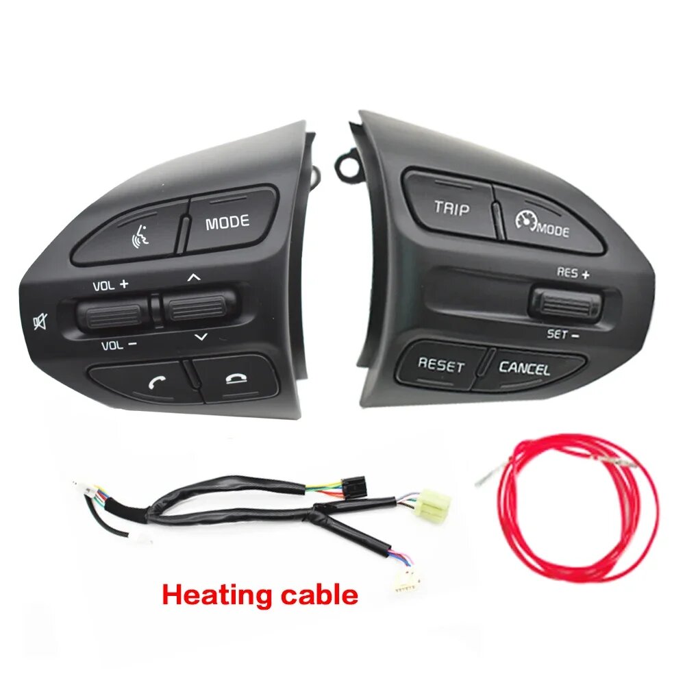 Многофункциональные кнопки на руле для Kia RIO 2018-2021 X-LINE K2 RIO 4, K2-HBL-C-Set-Heat