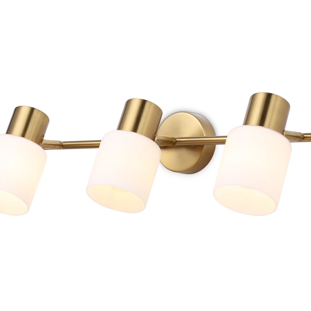 Настенно-потолочный спот TR3972/3 BS/FR латунь/белый матовый E27*3 max 40W 460*80*140