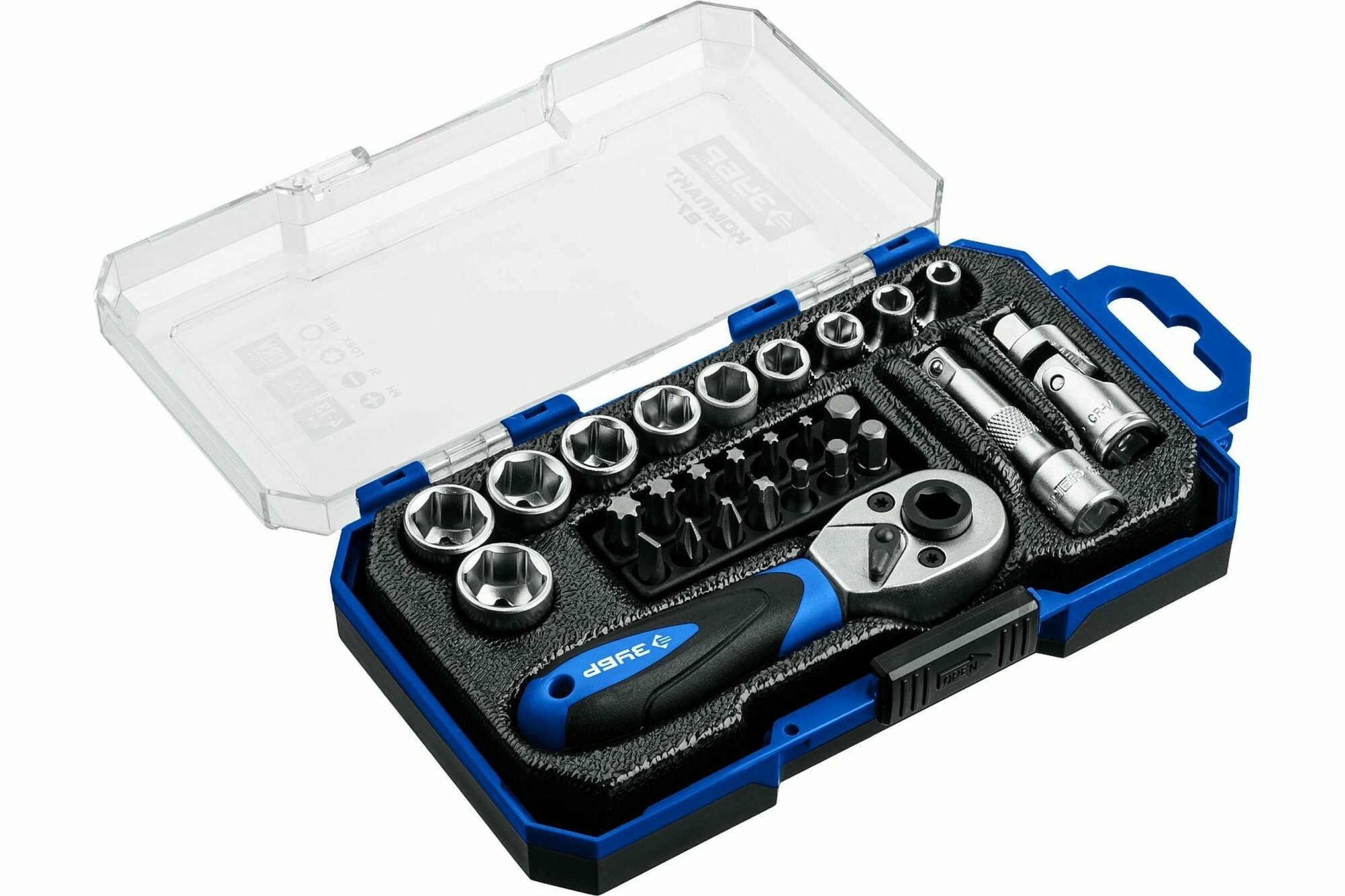 ЗУБР Компакт-27 универсальный набор инструмента 27 предм. Серия Профессионал