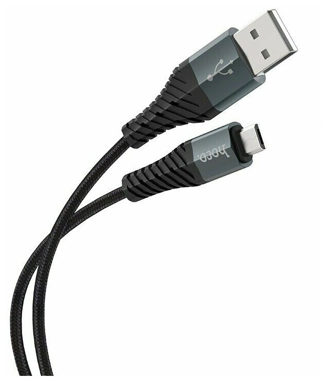 Кабель USB - MicroUSB Hoco X38 Черный