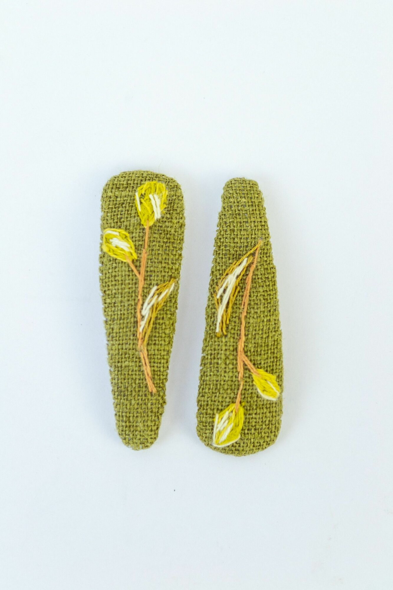 Заколка-клипса ручной работы Carolon комплект 2 шт. / Купить стильную заколку для девочек / Комлект школьных резинок для волос