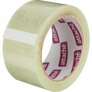 Клейкая лента упаковочная Attache прозрачная 48 мм x 80 м толщина 45 мкм, 314618