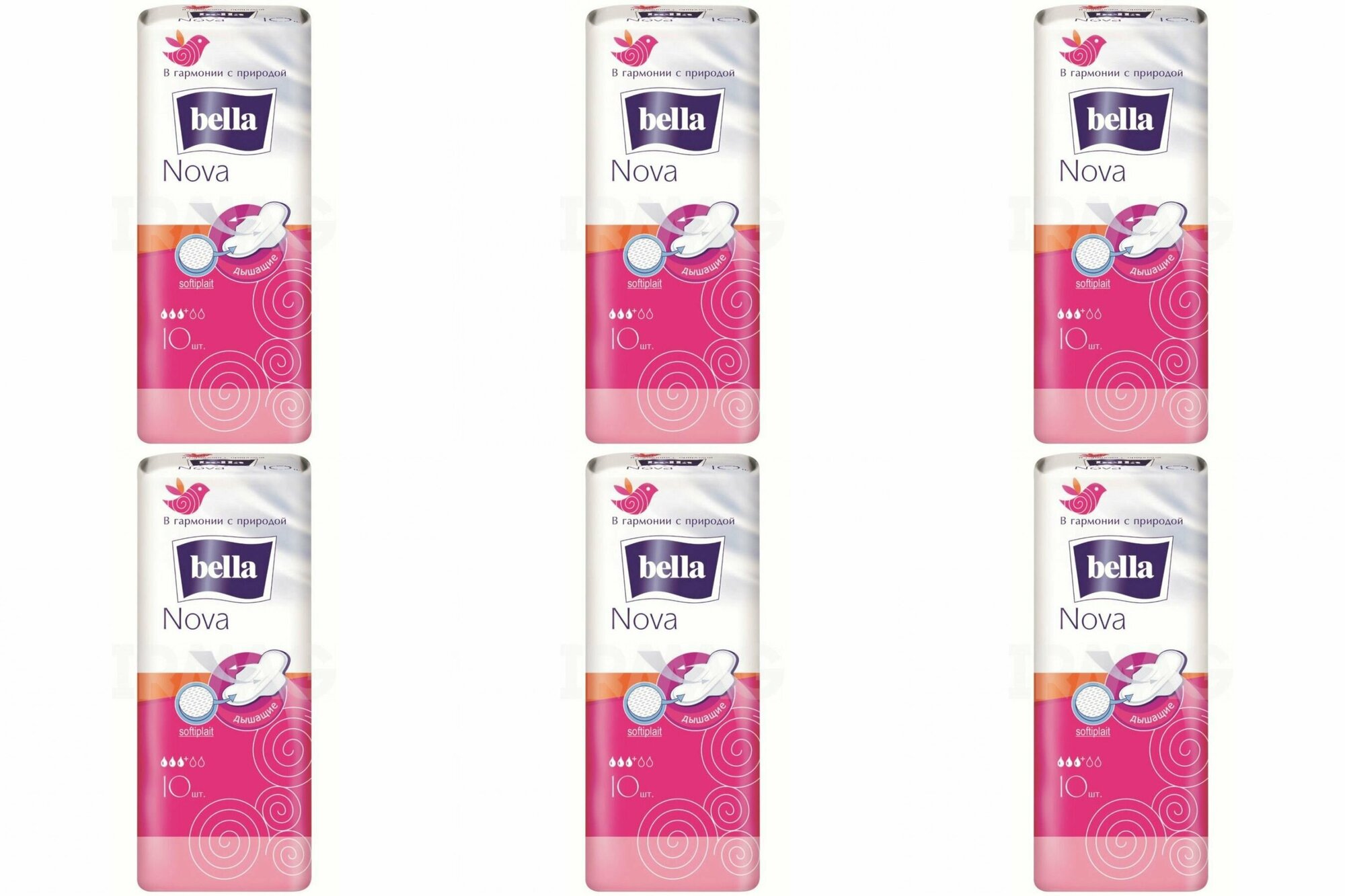 Bella Прокладки гигиенические Nova, 10 шт, 6 шт/