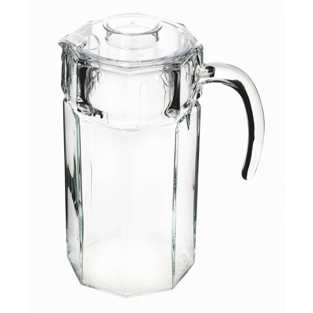 LUMINARC Октайм кувшин 1,6 л стекло/пластик с крышкой для воды и сервировки